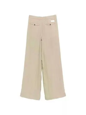 NINE:INTHE:MORNING Karen Button Palazzo Pants - Neutrals