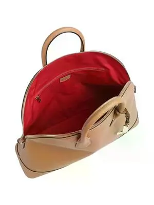 LANCEL Belleville Bugatti Leather Top-handle Bag