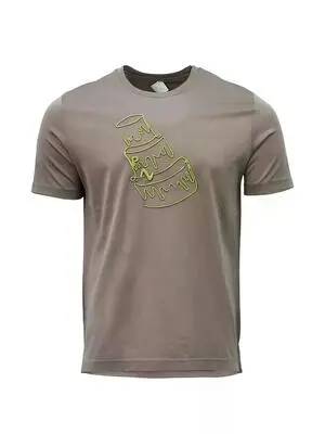 Pal Zileri Graphic Print T-shirt - Brown