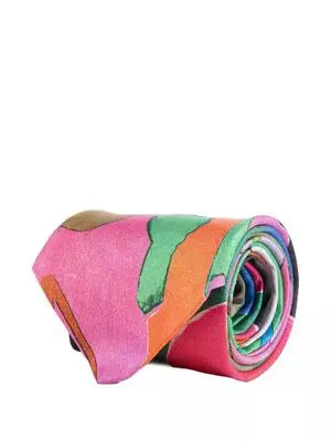 Paul Smith Abstract-print Neck Tie