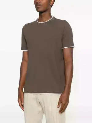 Kiton Crew-neck T-shirt - Brown