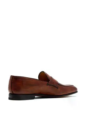 Bontoni Grained Panel Loafers