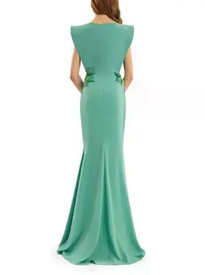 GEMY MAALOUF Structured-neckline Maxi Dress