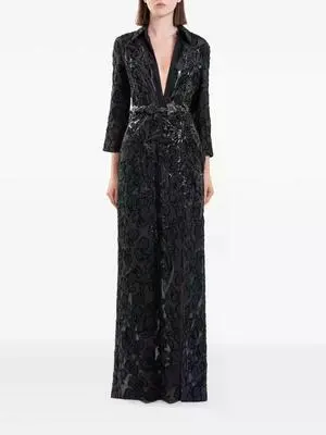 SAIID KOBEISY Textured Maxi Dress
