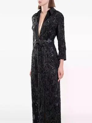 SAIID KOBEISY Textured Maxi Dress