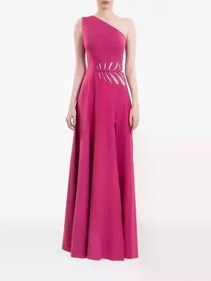 SAIID KOBEISY One-shoulder Cut-out Dress