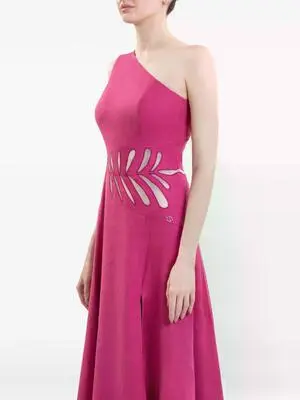 SAIID KOBEISY One-shoulder Cut-out Dress