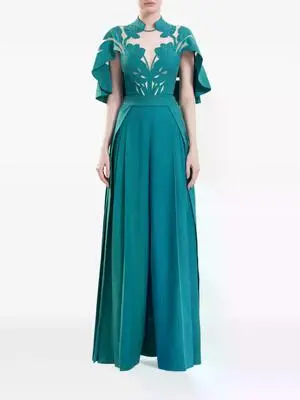 SAIID KOBEISY Cut-out Linen Jumpsuit