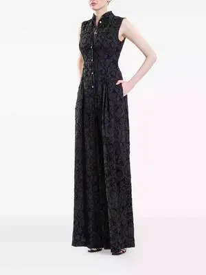 SAIID KOBEISY Textured Sleeveless Jumpsuit