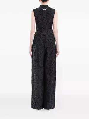 SAIID KOBEISY Textured Sleeveless Jumpsuit