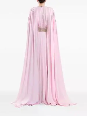 SAIID KOBEISY Crystal-embellished Draped Gown