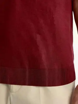 12 STOREEZ Zip Silk-cotton Polo Shirt