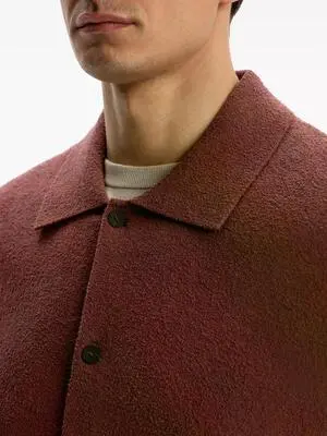 12 STOREEZ Textured Button Knit Shirt