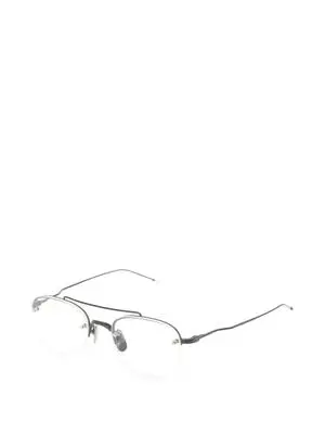 Thom Browne Browline Frame Eyeglasses - Silver