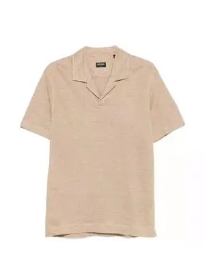 Zegna V-neck T-shirt - Neutrals