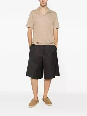 Zegna V-neck T-shirt - Neutrals