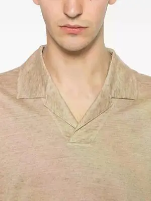 Zegna V-neck T-shirt - Neutrals