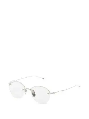 Thom Browne Round-frame Glasses - Silver