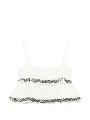 Sacai Cropped Camis Tanks For Women
