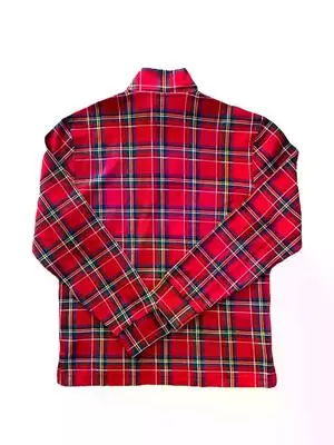 Polo Ralph Lauren Plaid Half-zip Sweatshirt - Red