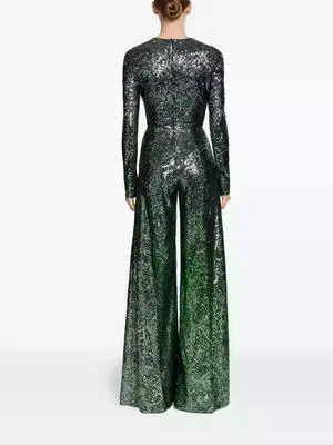 Elie Saab V-neck Jumpsuit - Green