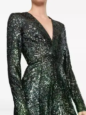 Elie Saab V-neck Jumpsuit - Green