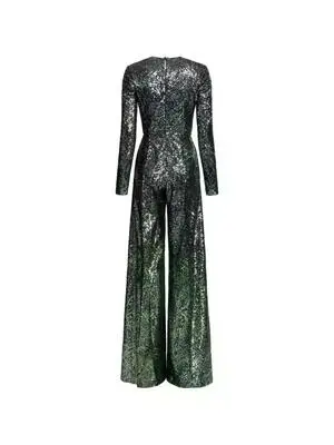 Elie Saab V-neck Jumpsuit - Green