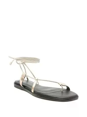 Patrizia Pepe Leather Sandals - Neutrals