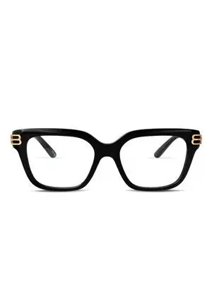 Balenciaga Rectangle-frame Glasses - Black