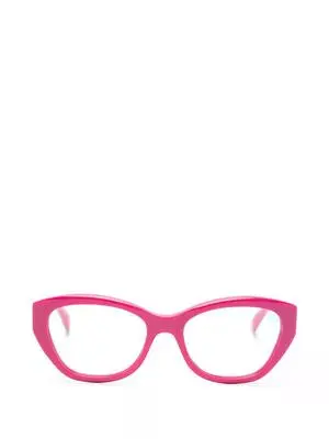 Balenciaga Geometric Frame Eyeglasses - Purple