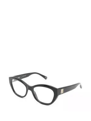Balenciaga Cat-eye Frame Eyeglasses - Black