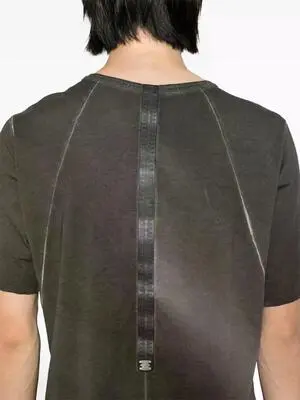 ISAAC SELLAM EXPERIENCE Back-stripe T-shirt - Grey