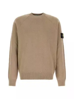 Stone Island Compass-badge Cotton Sweater - Neutrals