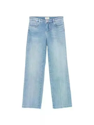 L'Agence Joanne Faded Wide-leg Jeans - Blue