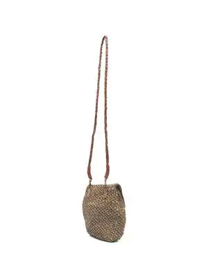 IBELIV Zaz Woven Crossbody Bag - Brown