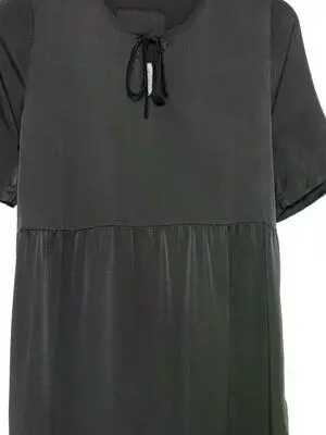 PRIVATE 0204 Tie-neck Tiered Dress