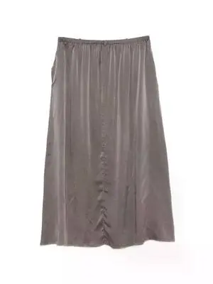 PRIVATE 0204 Elasticated Midi Skirt - Grey