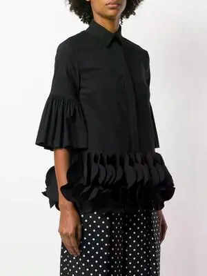 Talbot Runhof Palissy Floral Applique Shirt