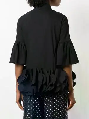 Talbot Runhof Palissy Floral Applique Shirt