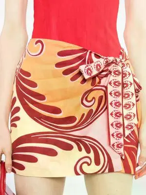 Farm Rio Arabesque Tie Skirt