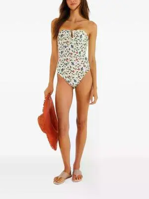Farm Rio Floral Print One-piece Swimsuit