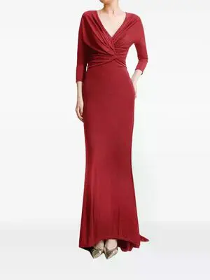 Gemy Maalouf 3/4 Sleeve Evening Dresses