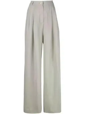 Natasha Zinko High-waisted Wide Leg Trousers - Grey