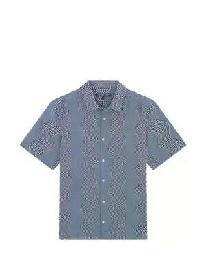 Frescobol Carioca Striped Short-sleeve Shirt - Blue
