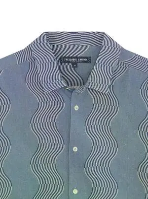 Frescobol Carioca Striped Short-sleeve Shirt - Blue