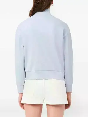 Lacoste Zip-up Collared Sweatshirt