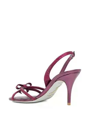 Rene Caovilla Embellished Strappy Sandals - Red
