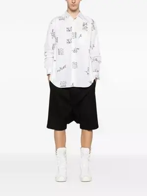 Comme Des Garçons Printed Cotton Shirt