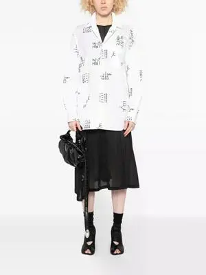 Comme Des Garçons Printed Cotton Shirt