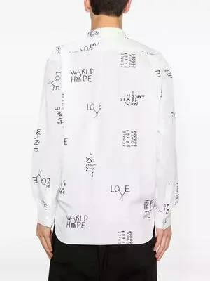 Comme Des Garçons Printed Cotton Shirt